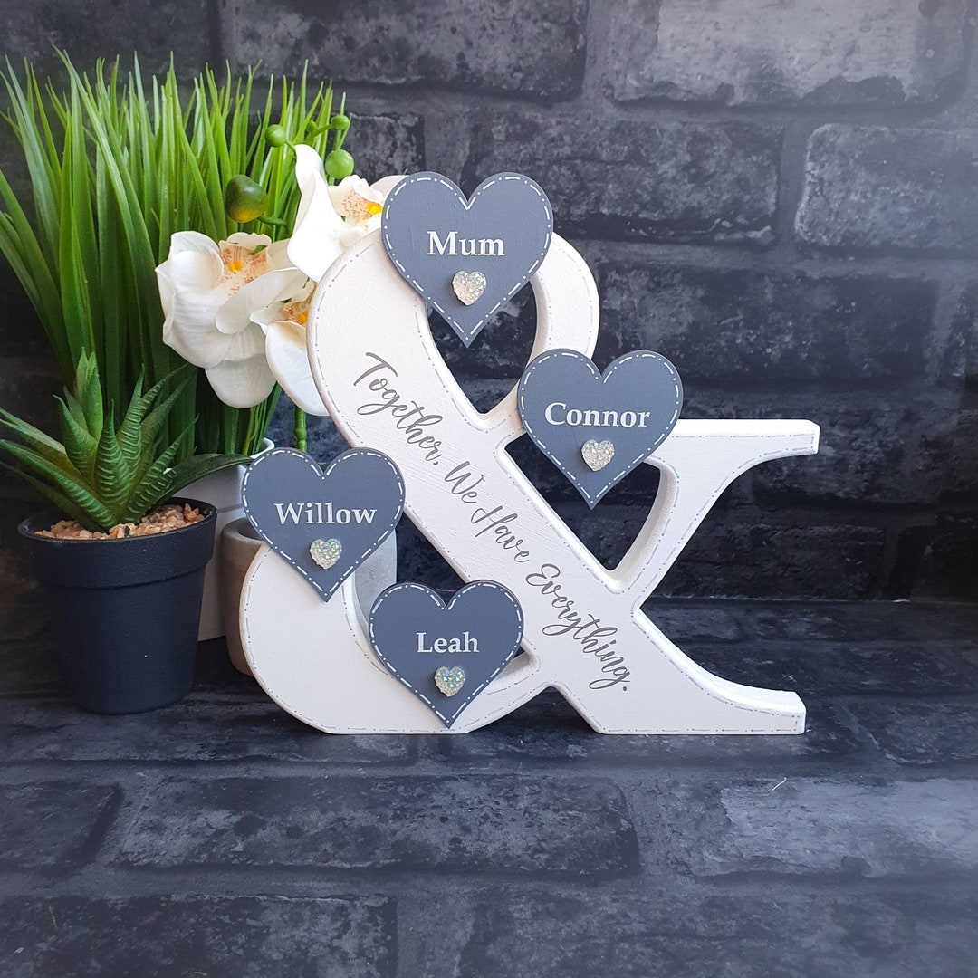 Personalised Family Sign With Names Mum Sign Single Mum Gift - Etsy