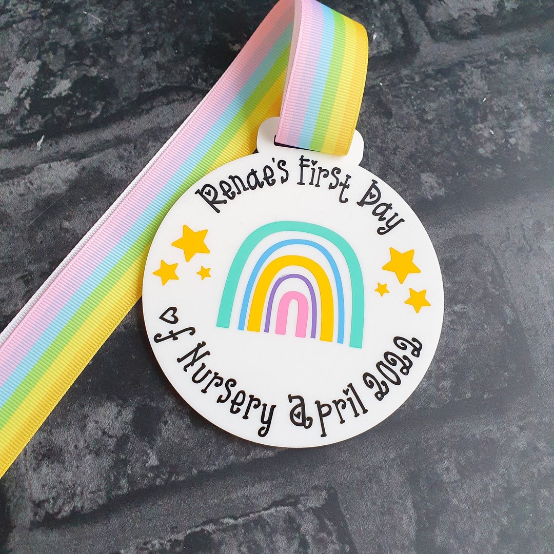 Custom Medal for Children Preschool First Day of Nursery - Etsy