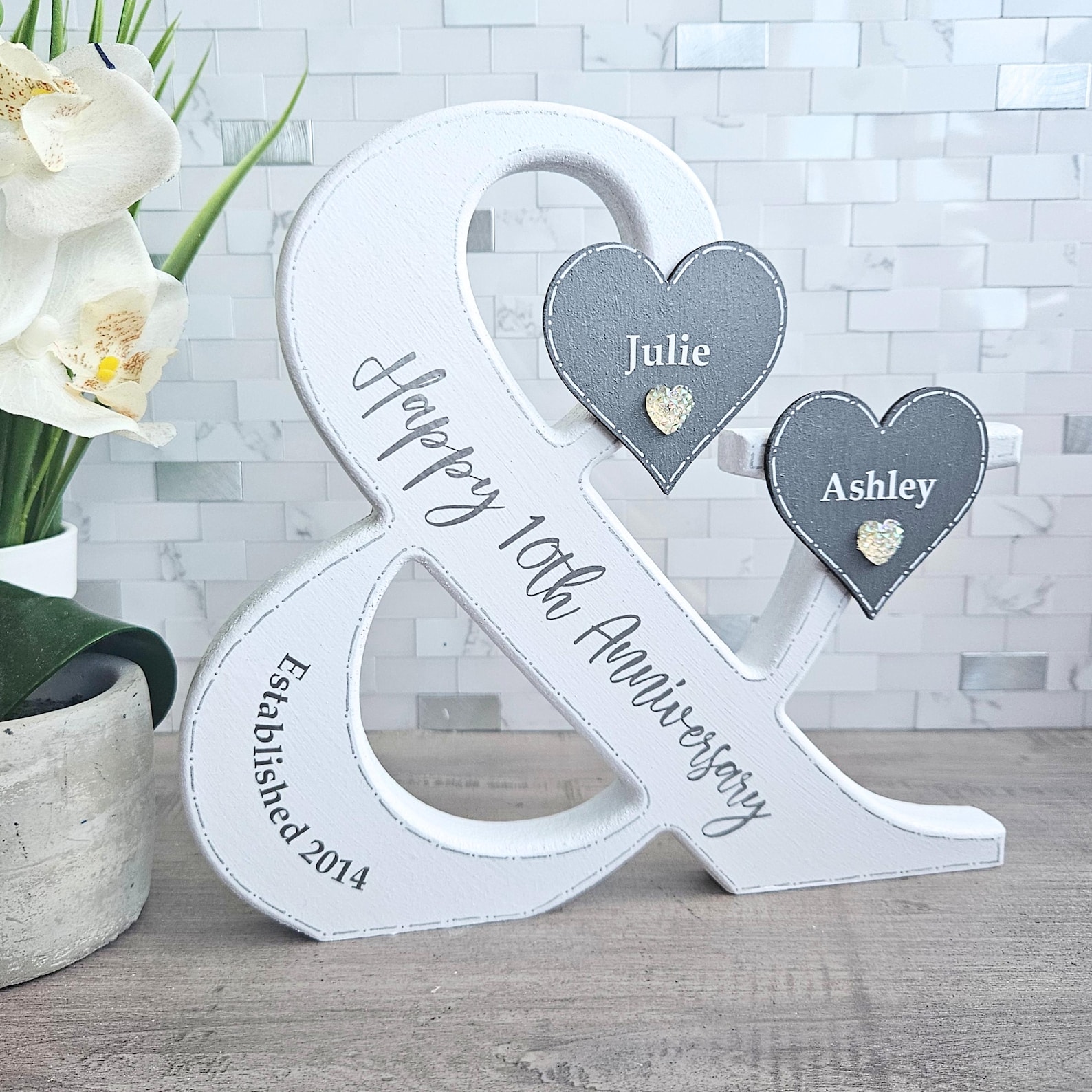 Established Sign for Anniversary Sign, Decorative Letters, 10th ...