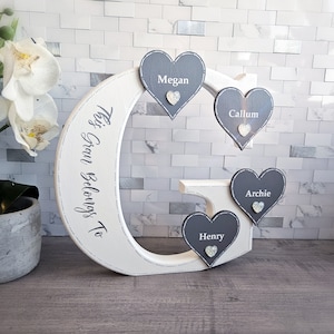 Grandma Sign With Names, Grandma Plaque, Granny Birthday Present for ...