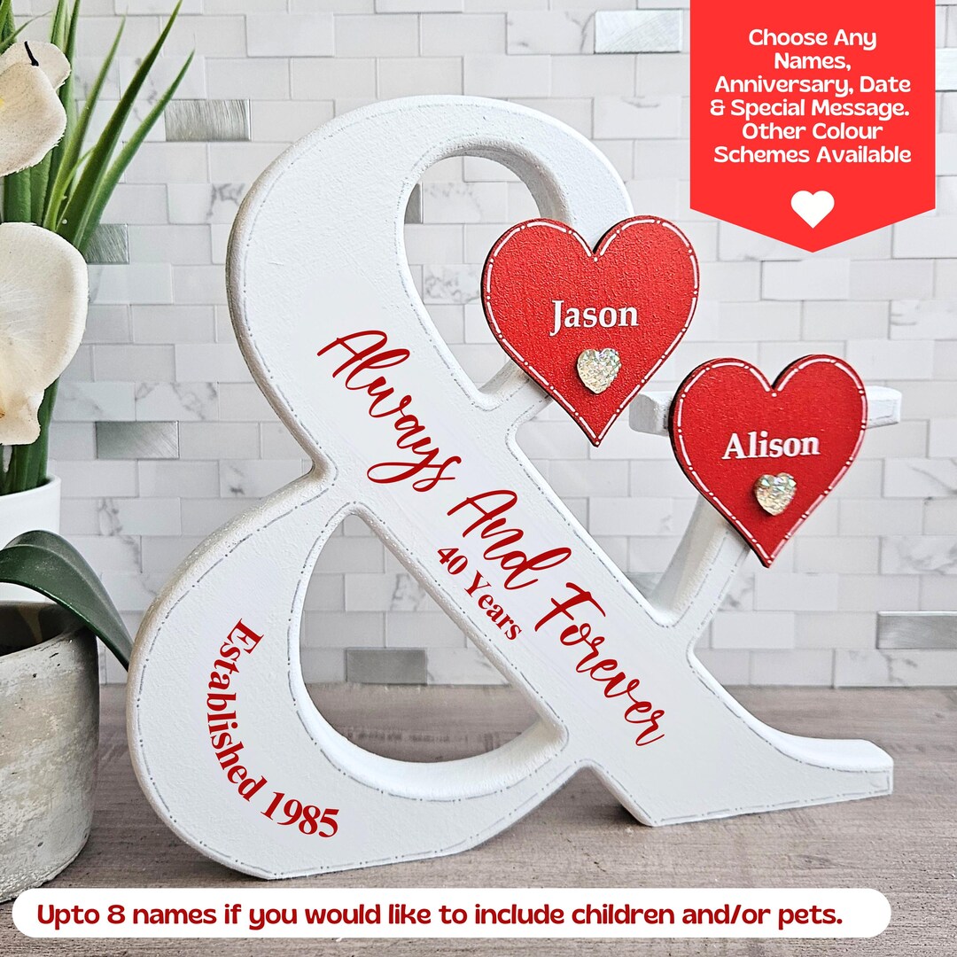 Mum and Dad 40th Anniversary Gift for Parents 40 Year Wedding ...