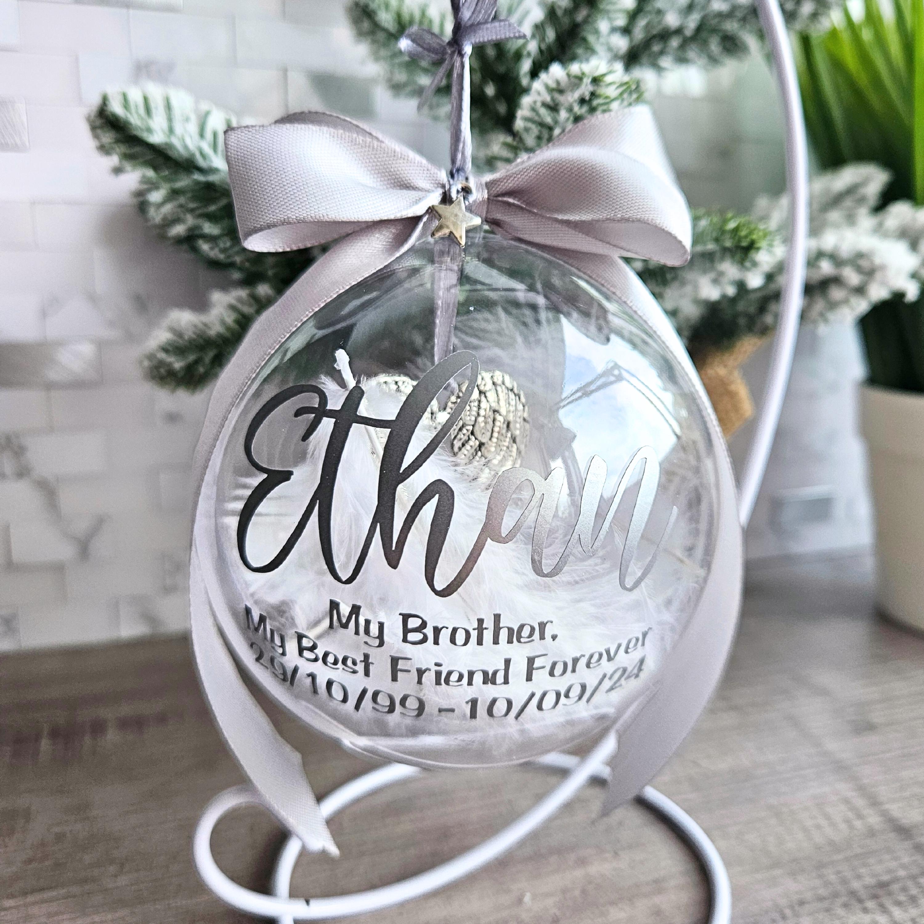 Angel in Heaven Bauble, Baby Loss Ornament With Name, Personalised ...