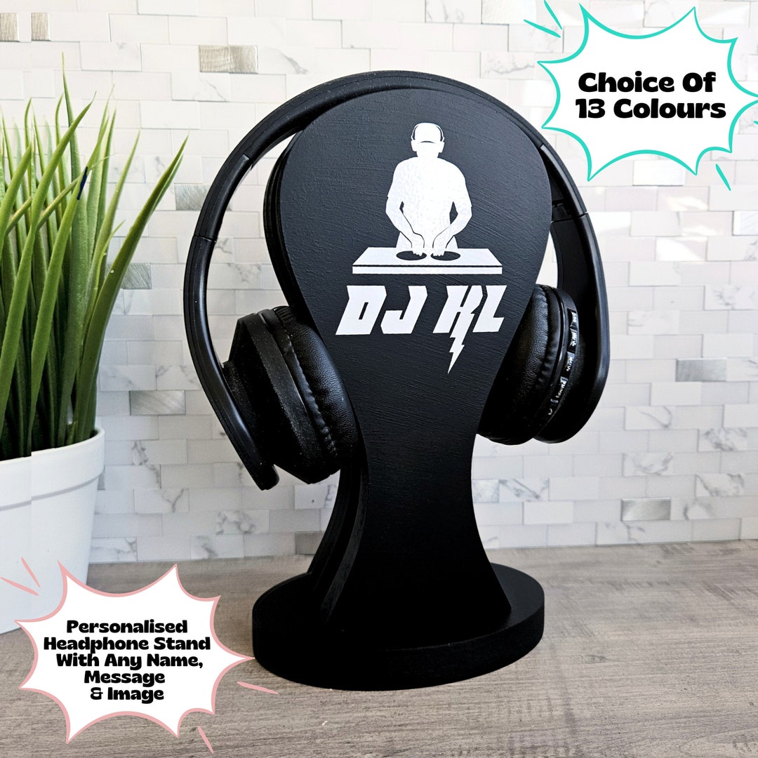 Cool Headphone Stand, Gaming Headphone Holder, Wooden Headset Stand ...