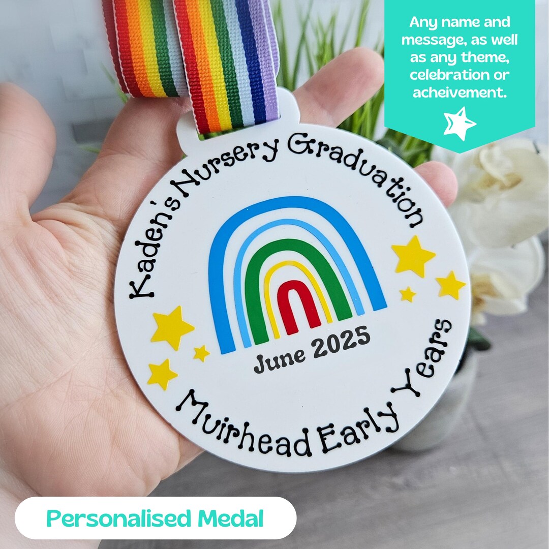 Preschool Graduation Gift for Boys, Personalized Graduation Medal ...