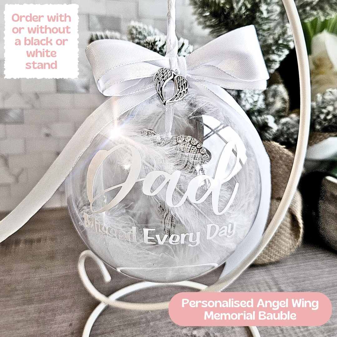 Dad Memorial Gift for Father, Custom Memorial Ornament for Loss, Daddy ...