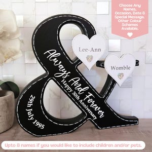 20 Years Together Sign, 20th Anniversary Gift for Parents Anniversary ...