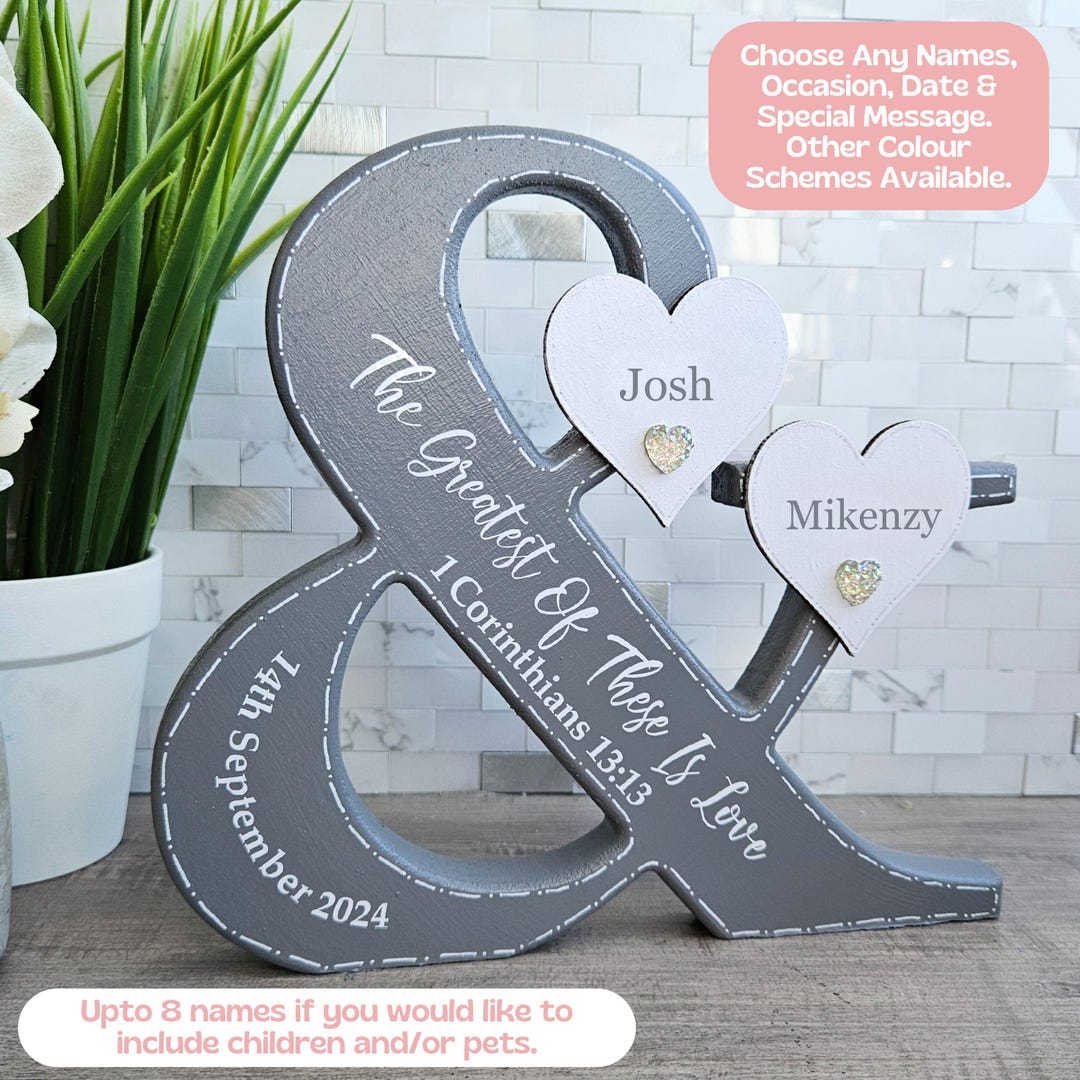 Scripture Wedding Sign, Bible Verse Wedding Gift for Christian Couple ...