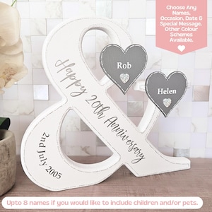20 Years Together Sign, 20th Anniversary Gift for Parents Anniversary ...