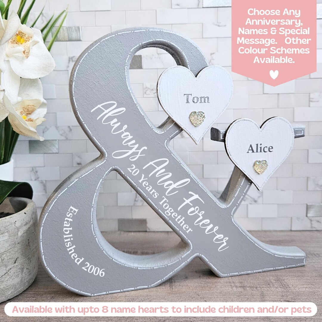 Anniversary Sign, 20th Anniversary Gifts for Couples, 20 Year Wedding ...