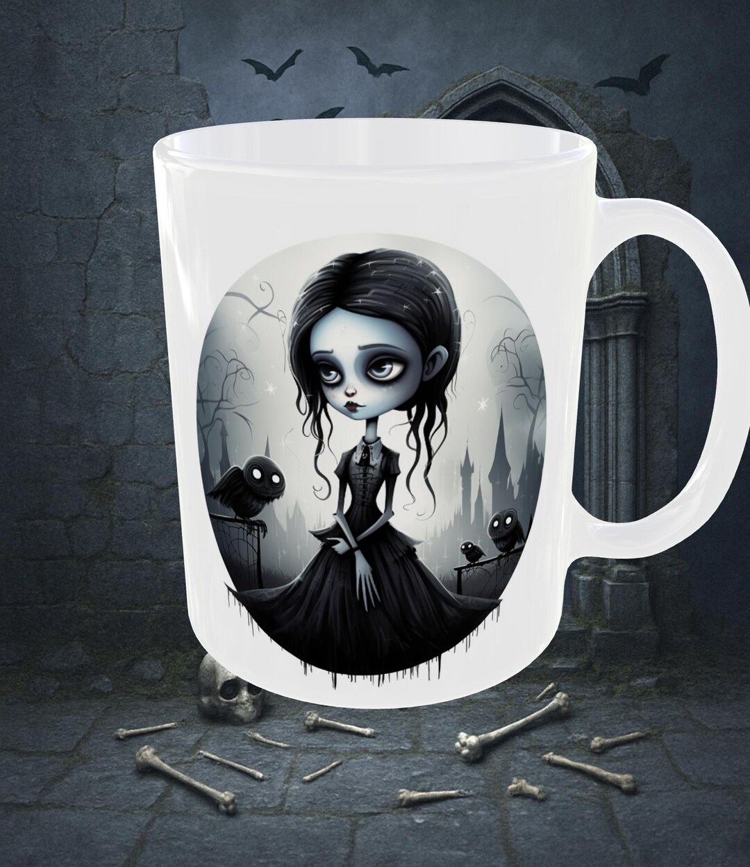 Gothic / Goth Gift Dark Blythe Doll Coffee Mug 11oz – Creepy Cute ...