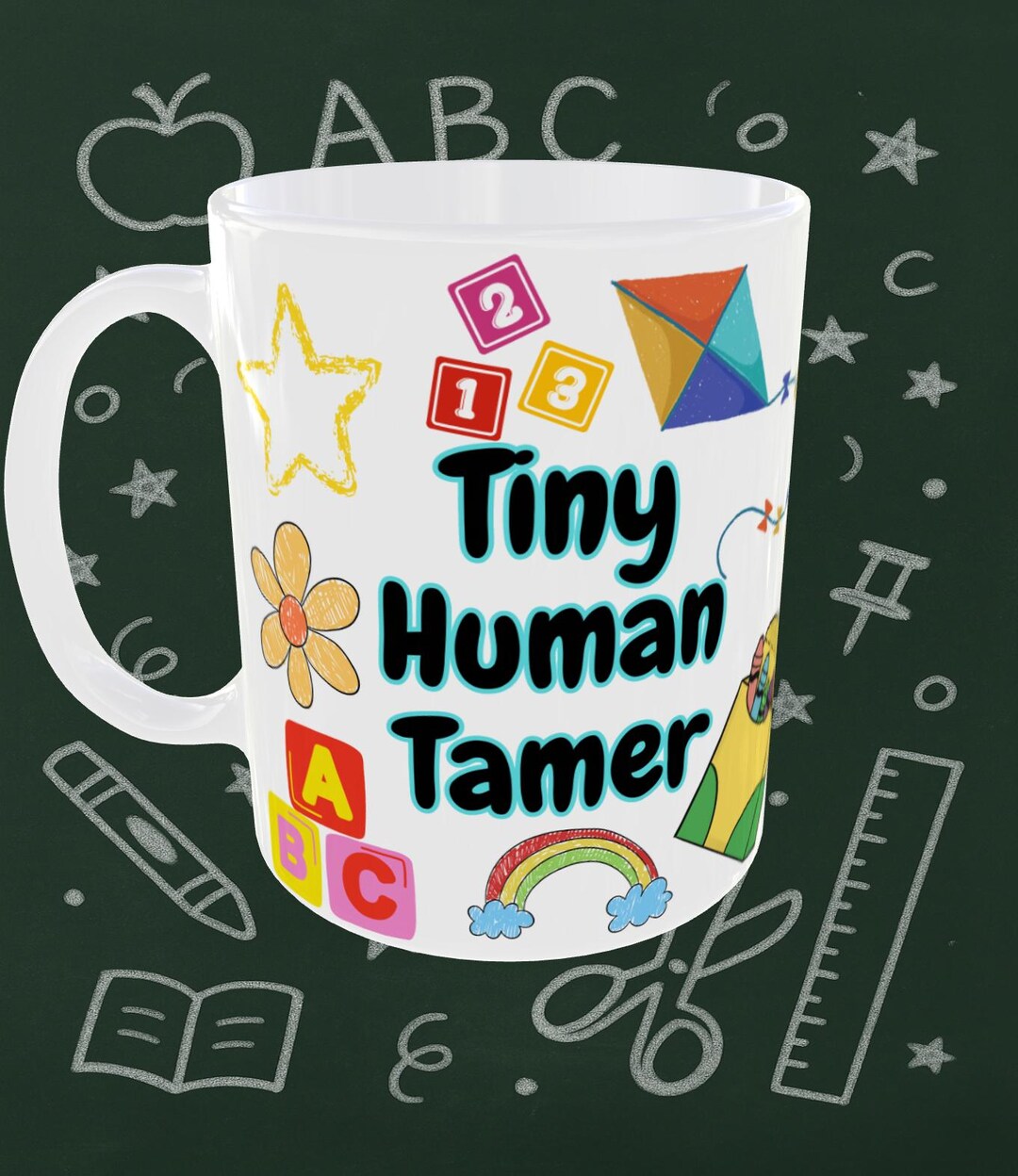 Tiny Human Tamer Gift Coffee Mug - Teacher Mug - Nursery Teacher ...