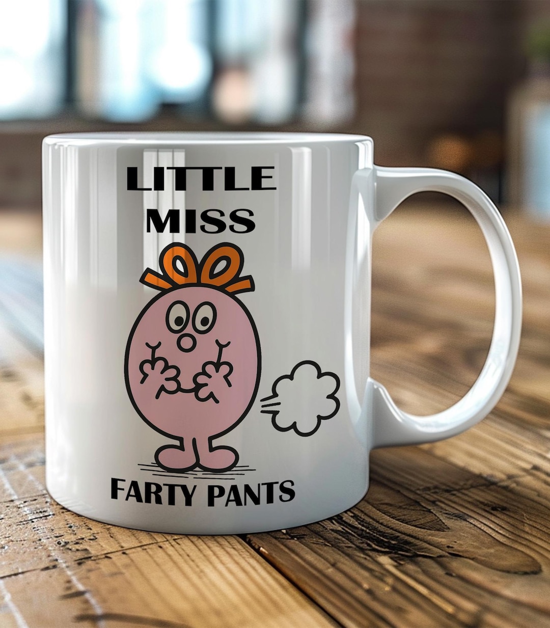 Funny “little Miss Farty Pants” Mug – Rude Flatulence Gift for Friends ...