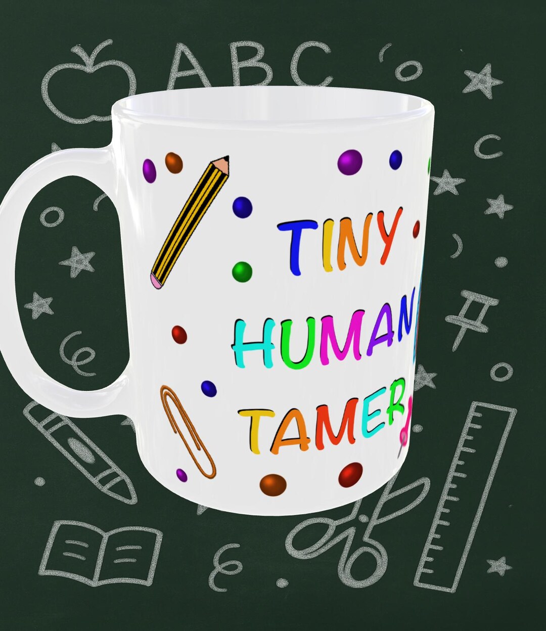 Tiny Human Tamer Mug – Funny Teacher Gift – Childminder & Nursery ...