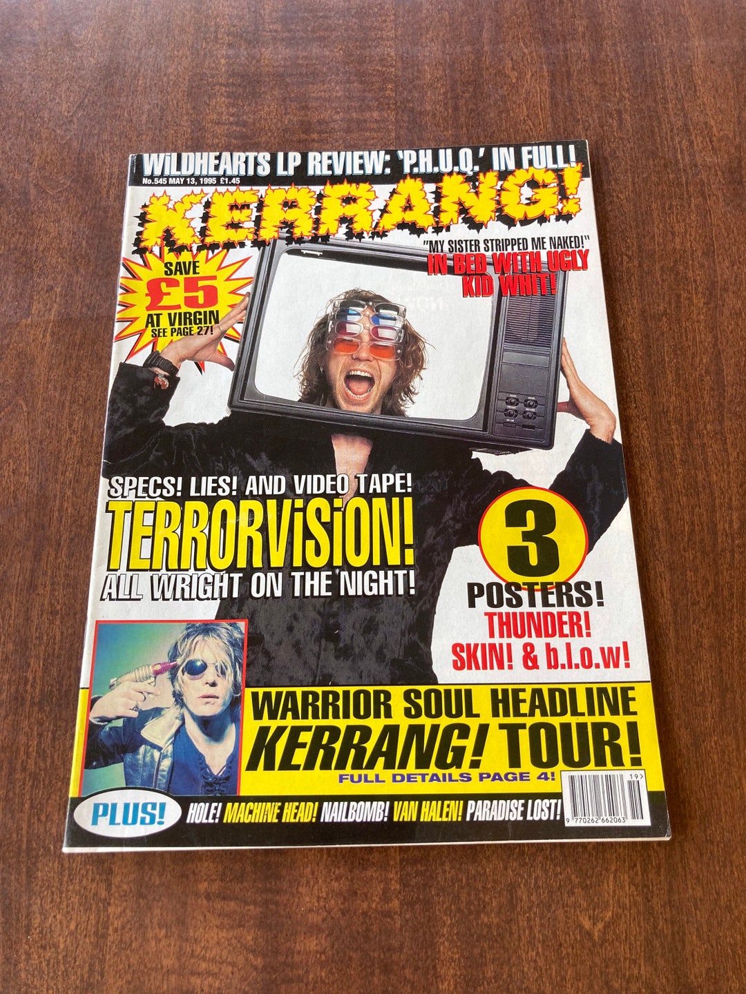 Kerrang Rock Magazine No. 545 May 13 1995 TERRORVISION 3 - Etsy