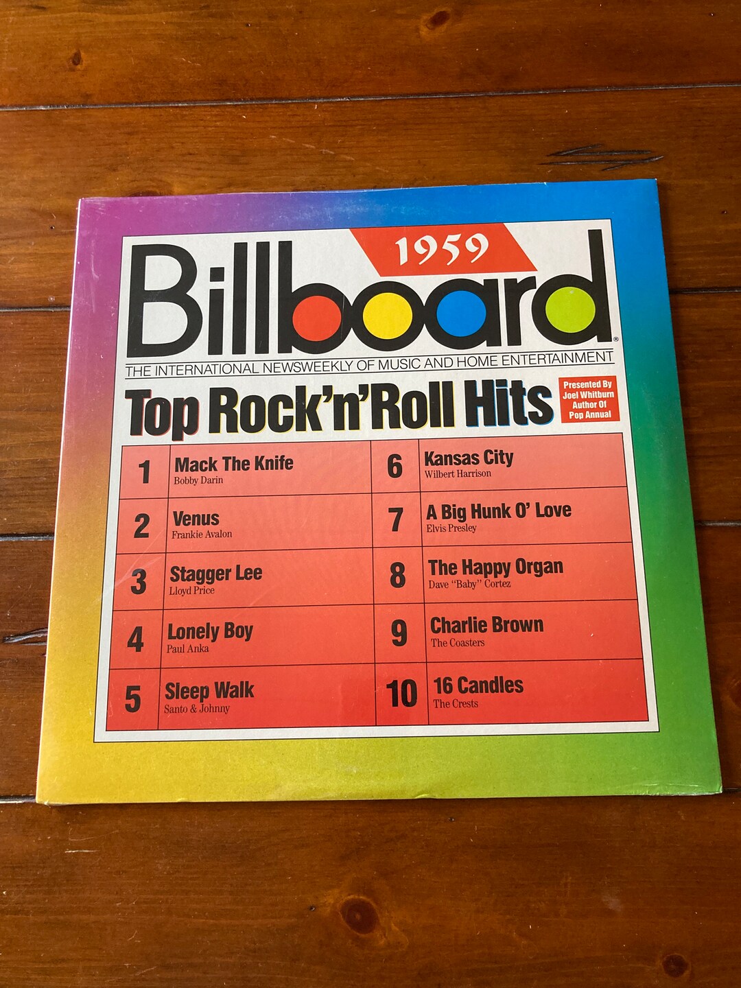 Sealed - Billboard 1959 Top Rock ‘n’ Roll Hits 1988 Vintage Vinyl ...