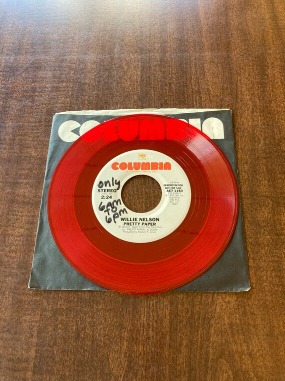 Promo Willie Nelson Pretty Paper/rudolph the Red-nosed - Etsy