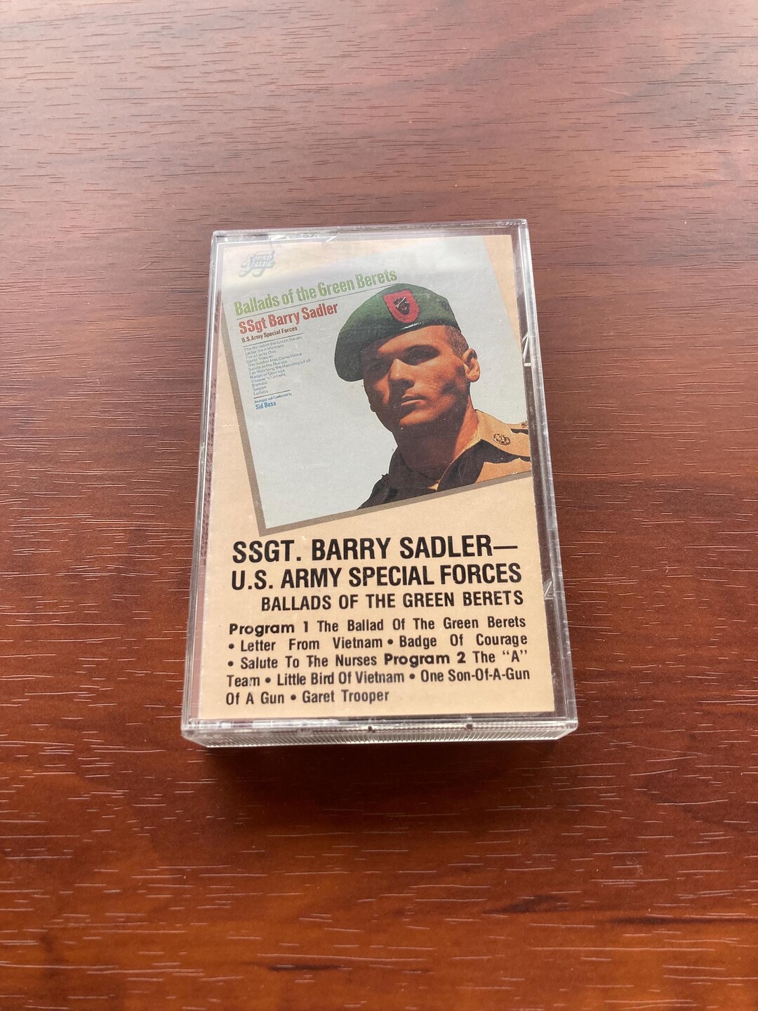 SSGT. BARRY SADLER Cassette Tape U.S. Army Special Forces Ballads of ...
