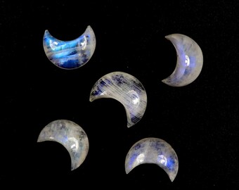 Crescent Moonstone | Etsy