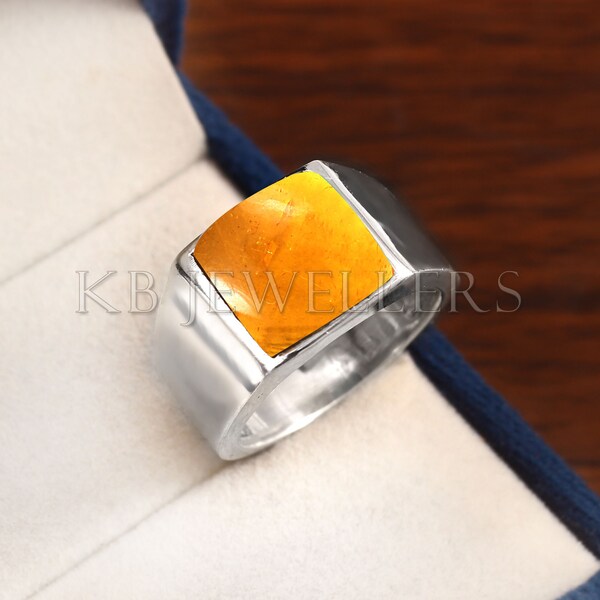 Mens Amber Ring - Etsy
