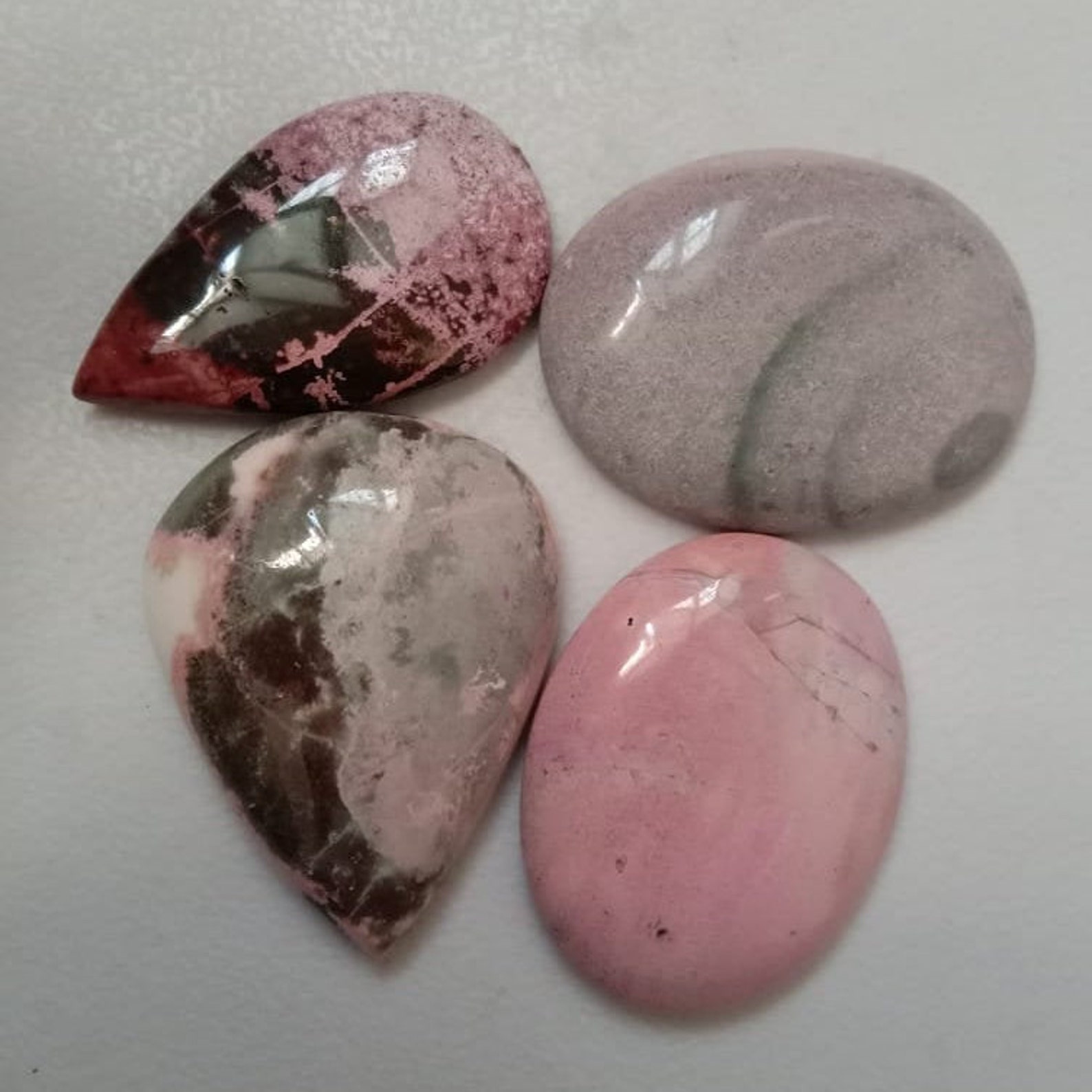 210 Cts Natural Pink jasper Gemstone Jasper Wholesale Cabochon | Etsy