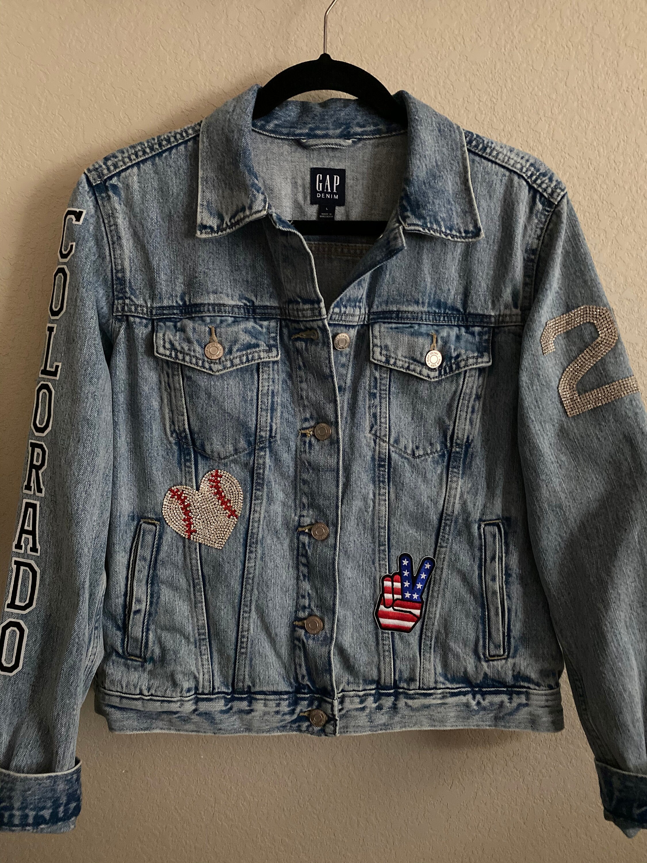 Custom Sports Team Denim Jacket | Etsy