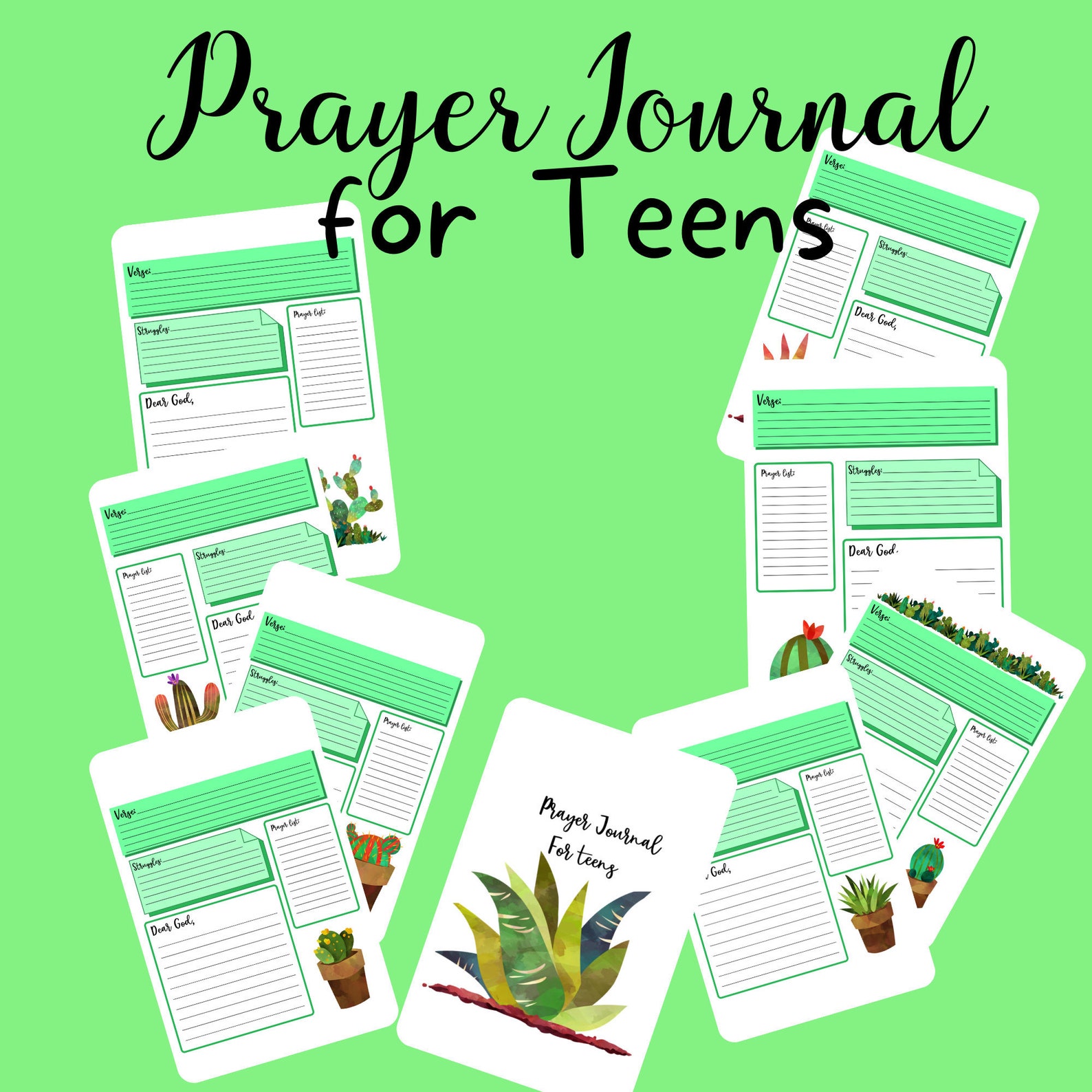 Prayer Journal For Teens Teen Devotional Digital Download | Etsy