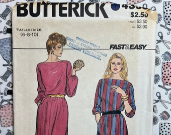 Butterick Sewing Pattern 4734 Misses' Dress Size 14-18 FF UNCUT - Etsy