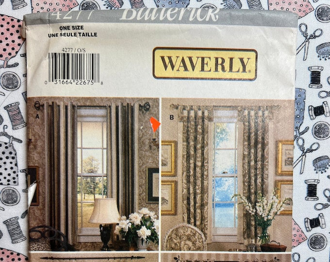 Butterick Waverly Sewing Pattern 4277 Window Panels FF UNCUT - Etsy