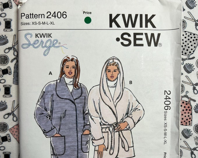Kwik Sew Sewing Pattern 2406 Misses' Jackets Size XS S M L XL FF Uncut ...