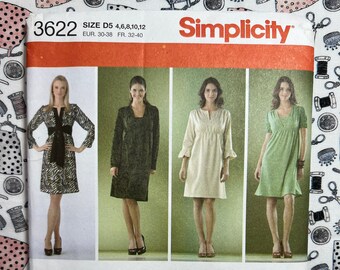 UNCUT Simplicity Sewing Pattern 3622 Uncut Misses and Misses Petite ...