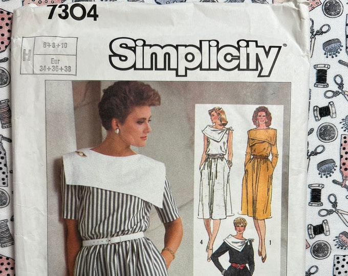 Simplicity Sewing Pattern 9765 Misses' Jumpers and Blouse With Collar ...