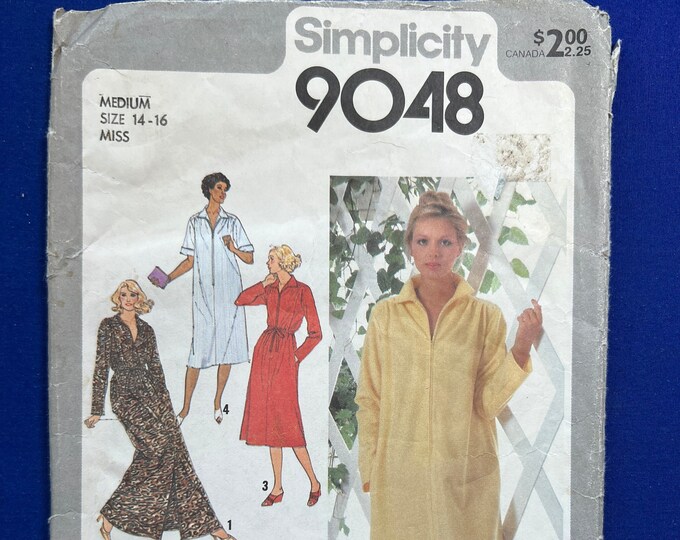 Simplicity Sewing Pattern 9048 Misses' Robe in Two Lengths Size Medium ...