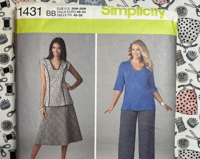 Simplicity Sewing Pattern 1431 Misses' Women's Dress Tunic Pants ...