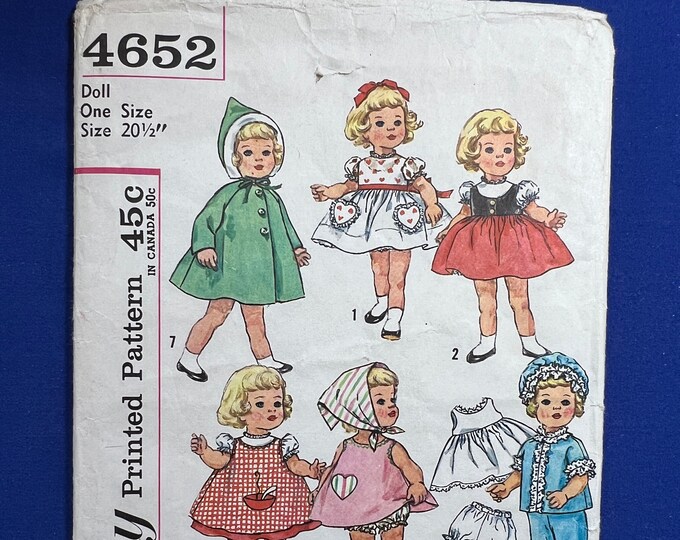 Simplicity Sewing Pattern 4652 Doll's Wardrobe Suitable for Chatty ...