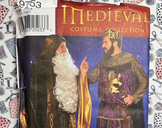 Simplicity Medieval Costume Collection Sewing Pattern 9753 Men's ...