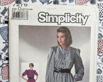 Butterick Sewing Pattern 6437 Misses' Dress Size 12-16 FF UNCUT - Etsy