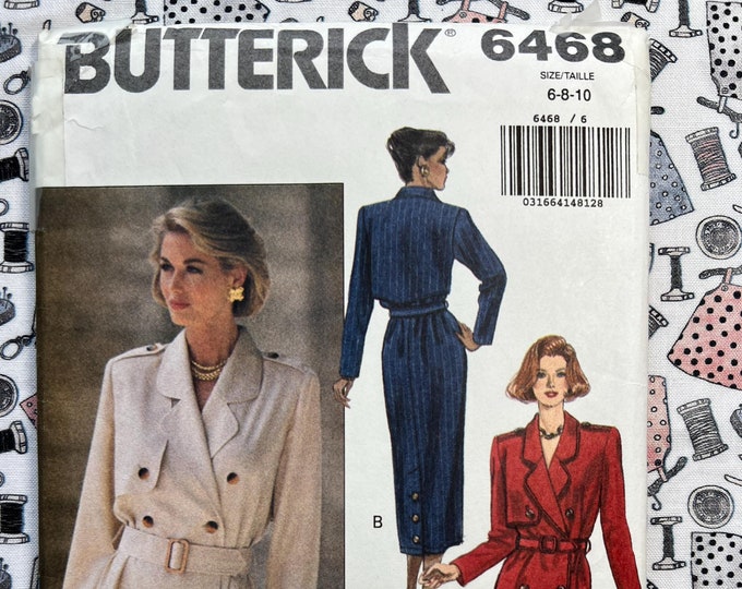 Butterick Sewing Pattern 6468 Misses' Dress Size 6-10 FF UNCUT - Etsy