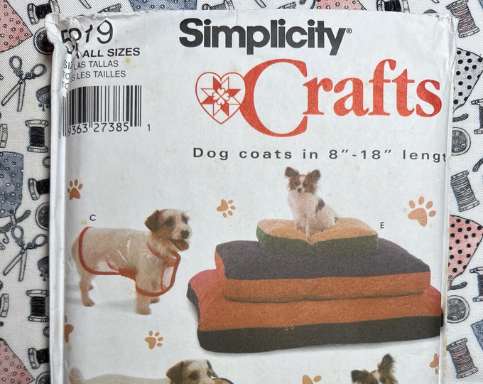 Simplicity Crafts Sewing Pattern 5219 Dog Beds & Blankets in Three ...