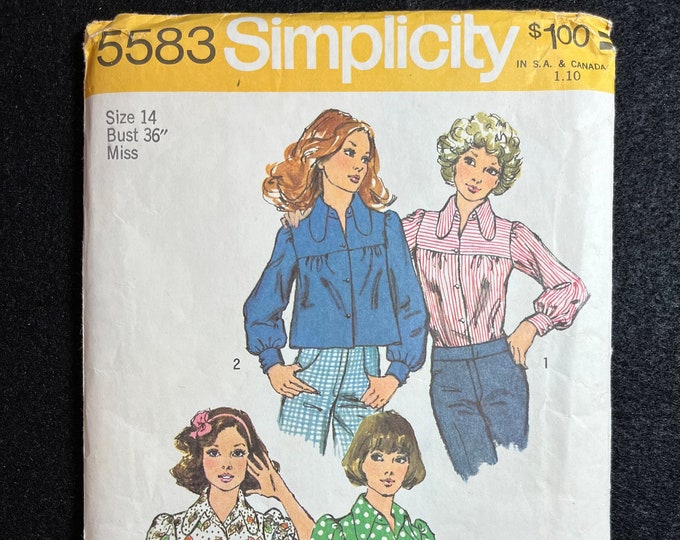 Simplicity Sewing Pattern 5583 Misses Smock-blouse in Two Lengths Size ...