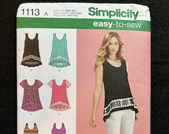 Simplicity Sewing Pattern 9765 Misses' Jumpers and Blouse With Collar ...