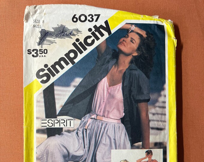 Simplicity Sewing Pattern 6037 Misses' Skirt Camisole & Shirt Size 8 FF ...
