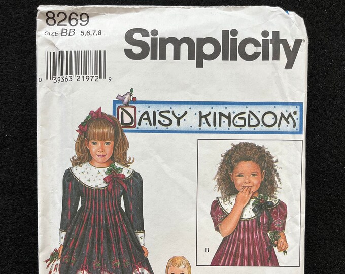 Simplicity Sewing Pattern 8269 Daisy Kingdom Child's Dress & Doll Dress for 18" Doll Size 5-8 FF ...