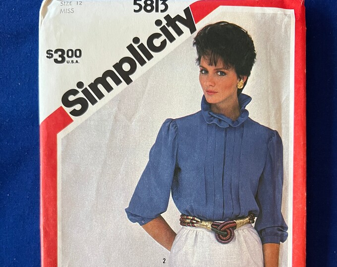 Simplicity Sewing Pattern 5813 Misses' Tucked Blouse With Neckline ...