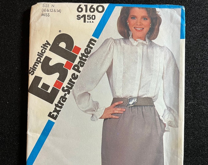 Simplicity Sewing Pattern 6160 Misses' Skirt & Blouse Size 10-14 FF ...