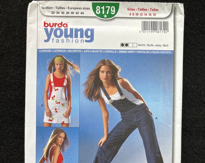 Burda Young Fashion Sewing Pattern 8179 Misses' Womens' Teen Juniors ...