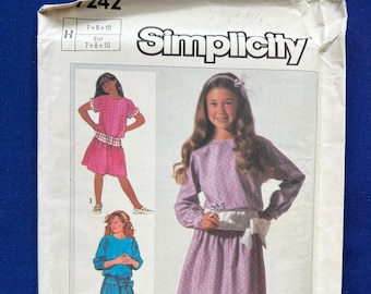 Simplicity 5108 Sewing Pattern: Girls' Smock Dress, Size 7 - Etsy