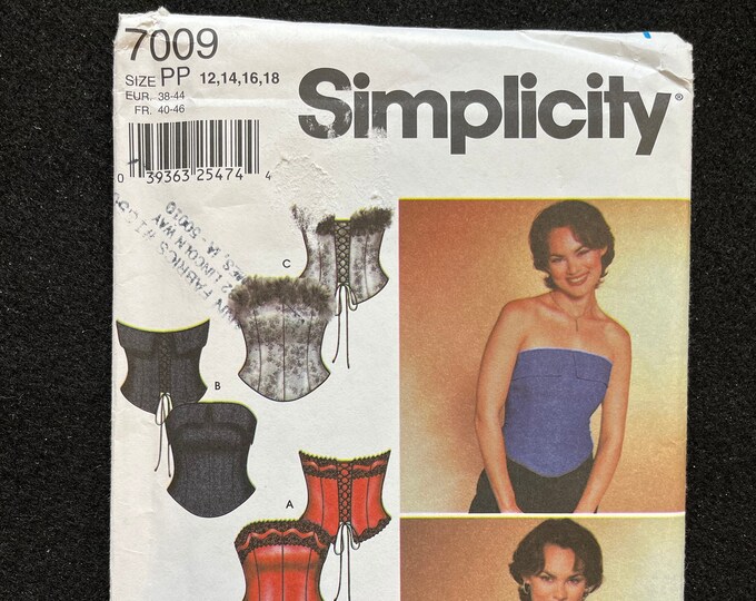 Simplicity Sewing Pattern 7009 Misses' Bustiers With Trim Variations ...