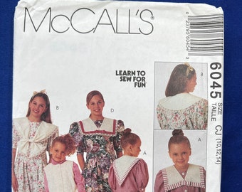 Simplicity 5108 Sewing Pattern: Girls' Smock Dress, Size 7 - Etsy