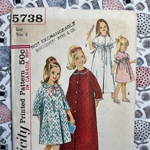 Simplicity Sewing Pattern 5738 Child's and Girls' Robe in Two Lengths ...
