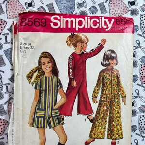 Simplicity Sewing Pattern 8569 Child's and Girls' Jiffy Jumpsuit in Two ...